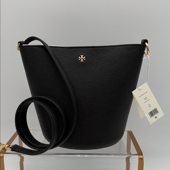 Tory Burch | Bags | Tory Burch Blake Leather Bucket Bag Black | Poshmark